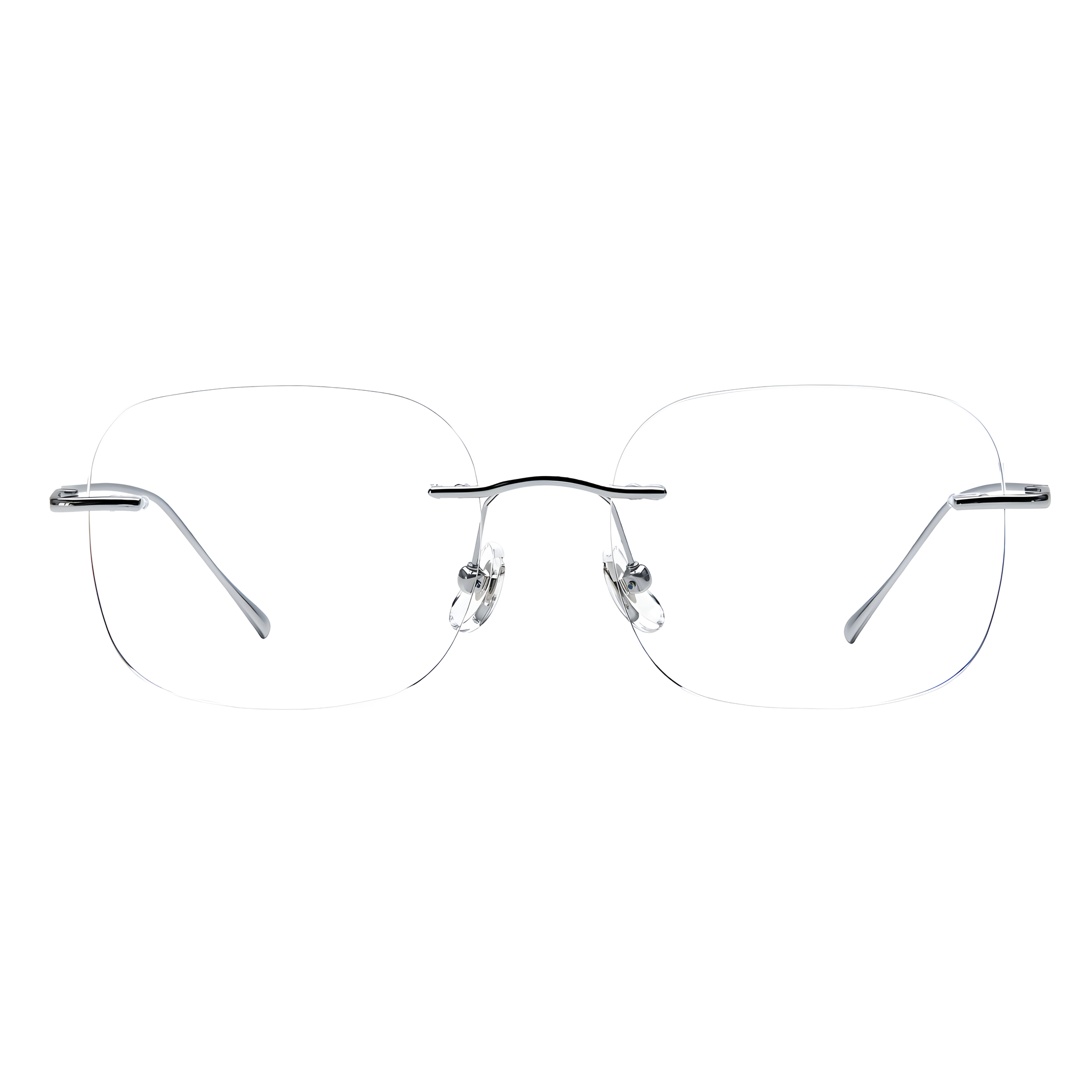 AURA Titanium Square Glasses | GOODLUUK